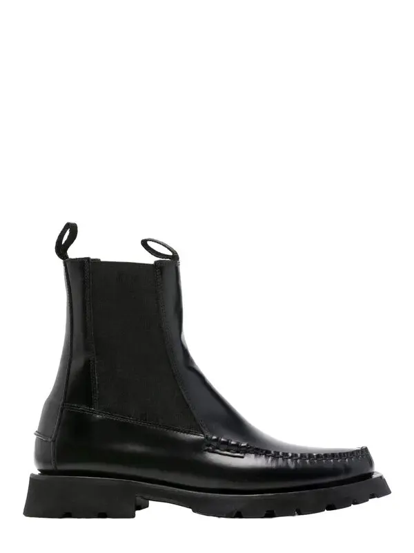 Hereu Leather Chelsea Boots - Black