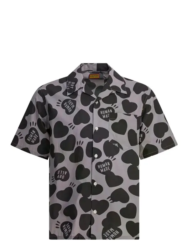 HUMAN MADE Heart-print Shirt - Grey