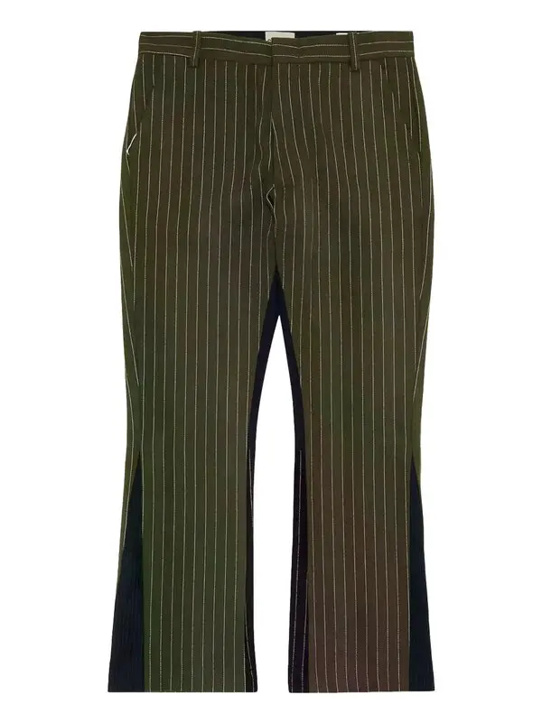 GALLERY DEPT. Pinstripe Flared Trousers - Green