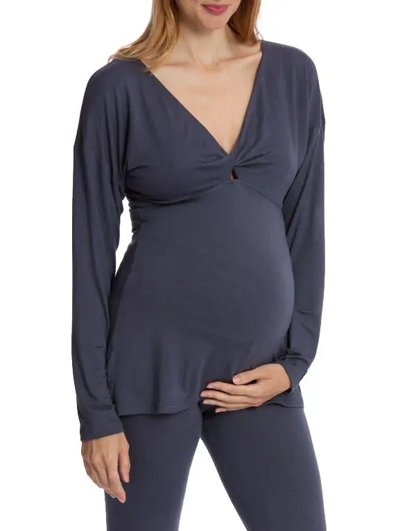 CACHE COEUR Louna Maternity And Nursing T-shirt - Midnight Blue