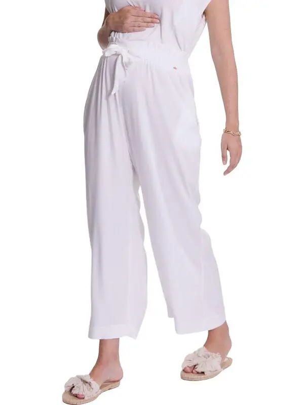 CACHE COEUR Sahel Maternity Pants - White