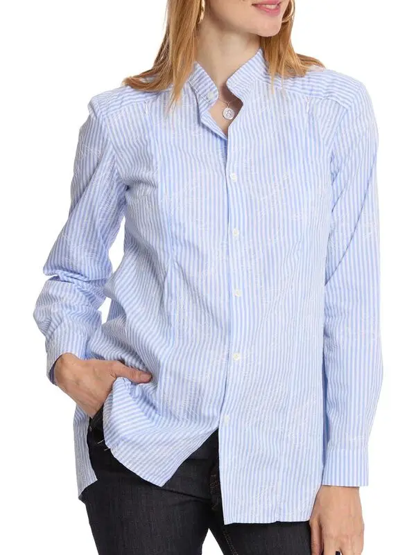 CACHE COEUR Camille Maternity And Nursing Shirt - Blue