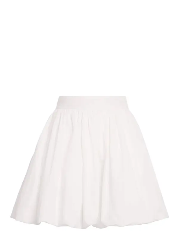 Patou Cotton Bloomer Mini Skirt - White