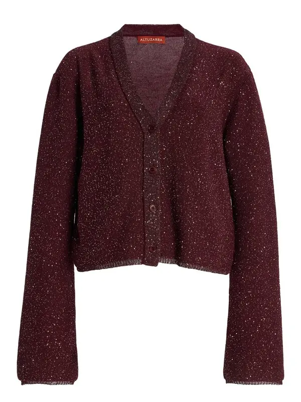 Altuzarra Taylon Knit Cardigan - Burgundy