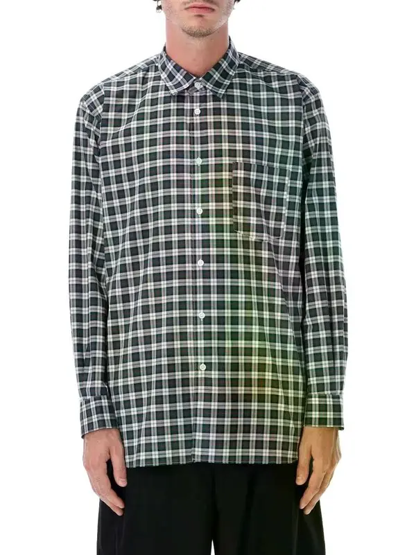 Comme Des Garçons Checked Shirt - Green