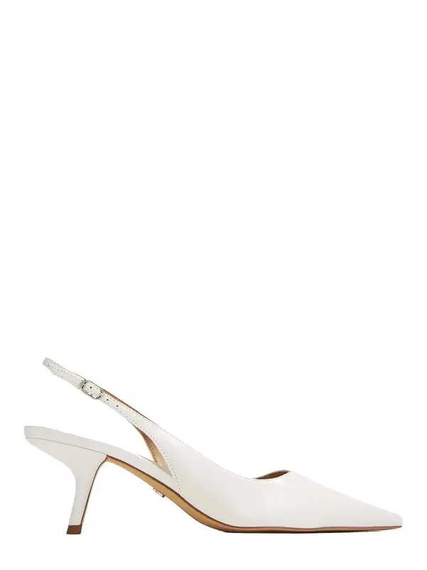 Sam Edelman 60mm Bianka Slingback Pumps - White