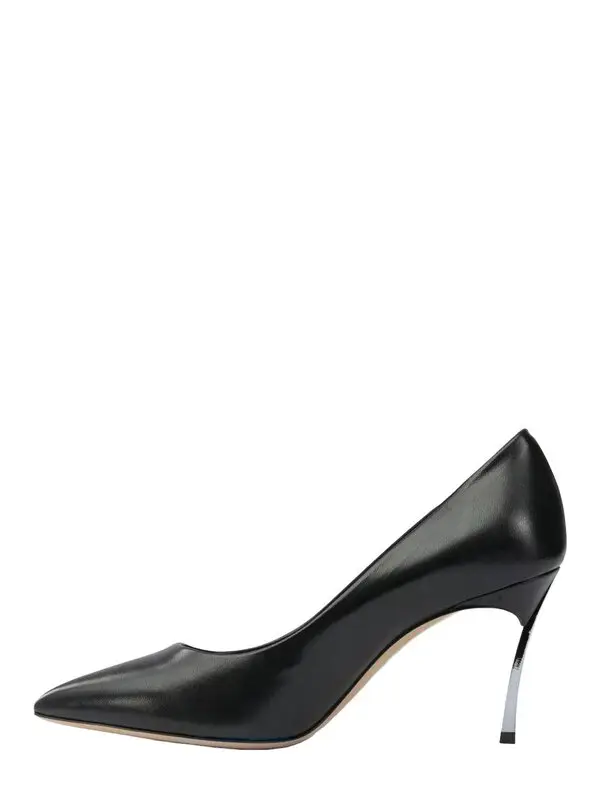 Casadei Leather Heeled Pumps - Black
