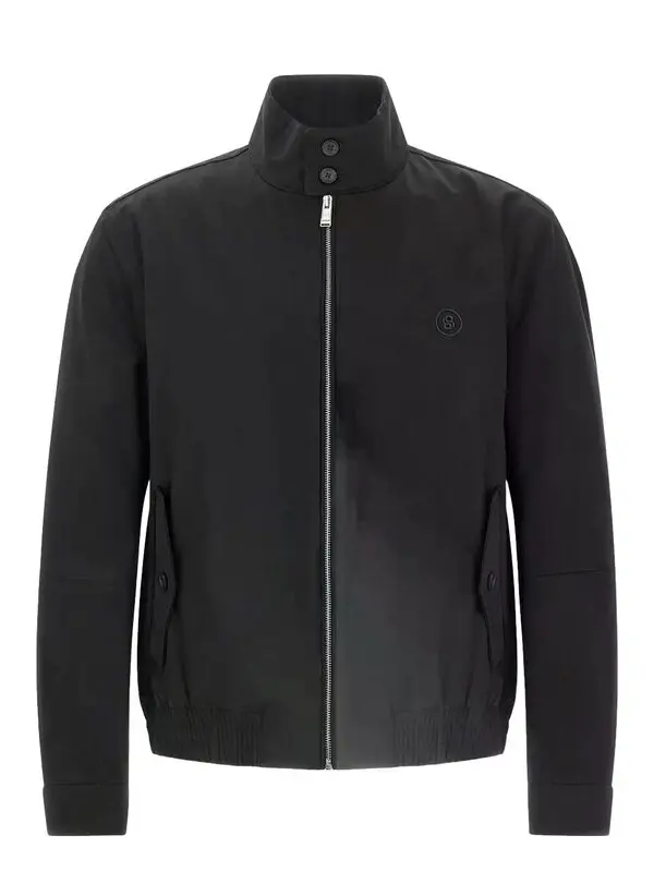 BOSS Zip-up Bomber Jacket - Black