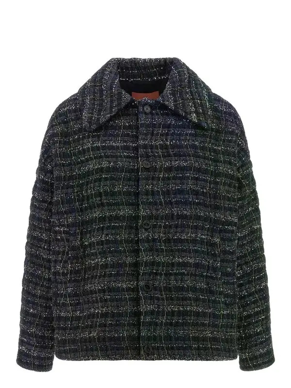 Missoni Oversized Buttoned Coat - Blue
