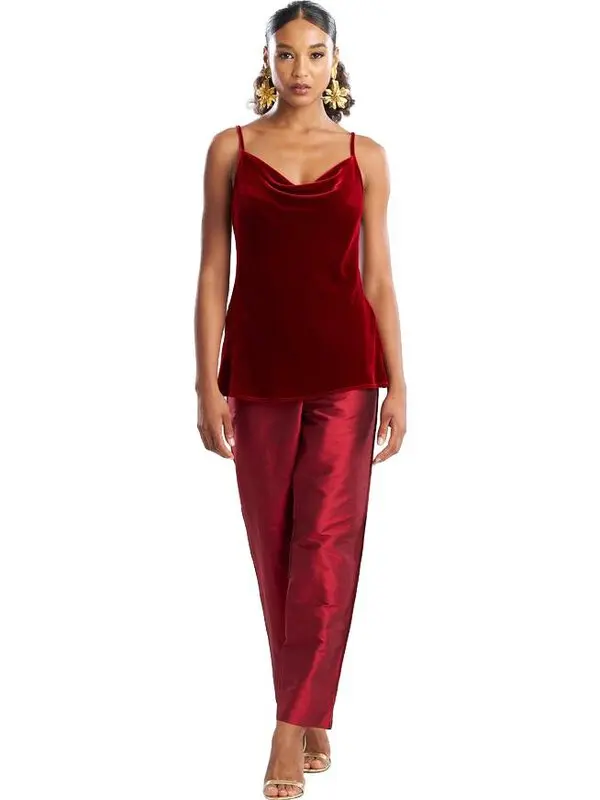 Natori Couture Velvet Silk Cami - Red