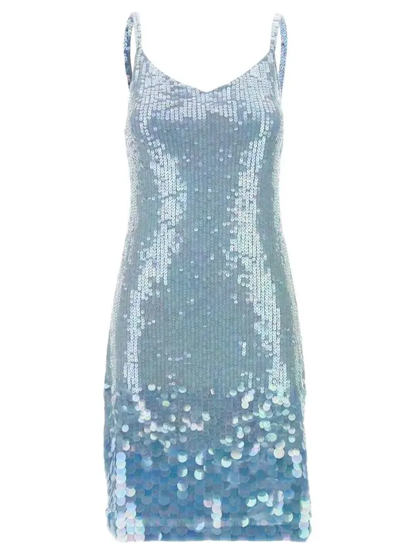 P.a.r.o.s.h Sequin-embellished Midi Dress - Blue