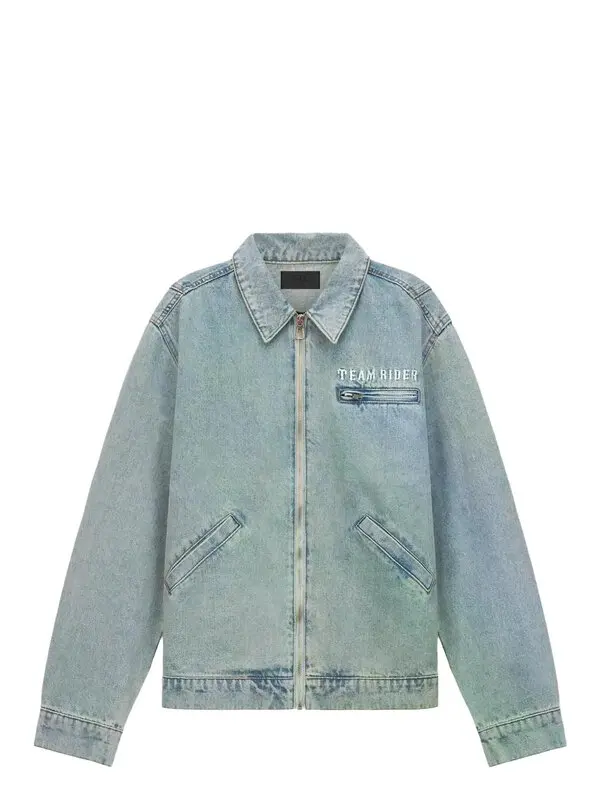 RtA Cruz Zip-up Denim Jacket - Blue