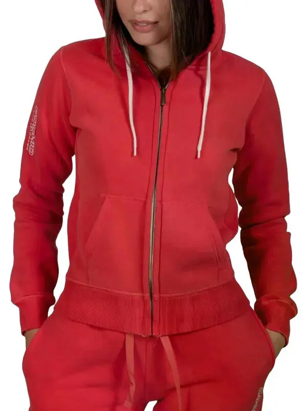 PODHIO Zip-front Hoodie - Red