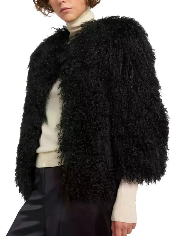 YVES SALOMON Shearling Jacket - Black