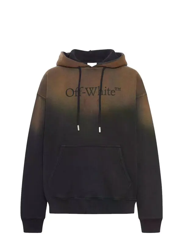 Off-White Logo-print Hoodie - Black