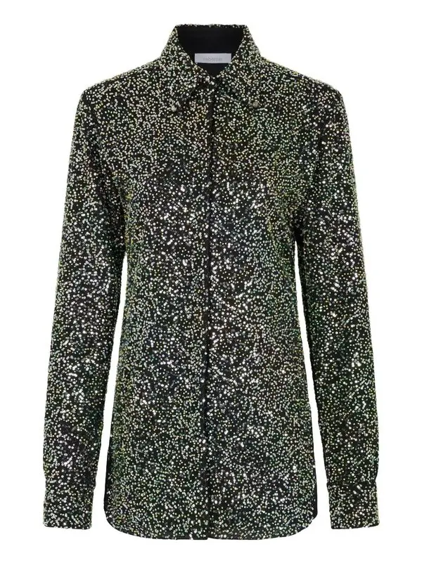 Rabanne Sequin-embellished Shirt - Black