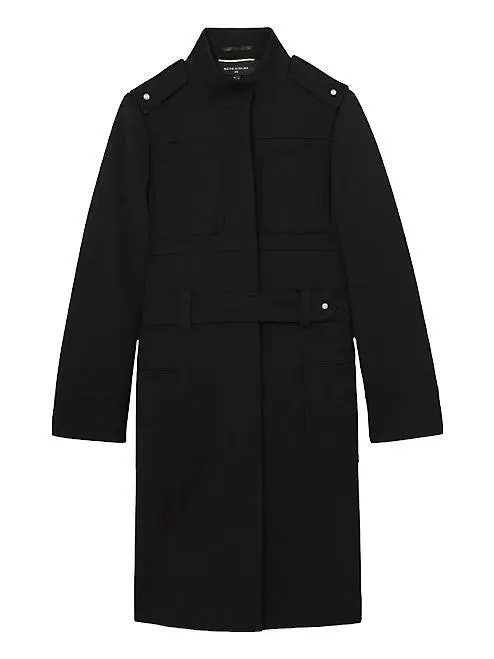 REISS Wool Coat - Black