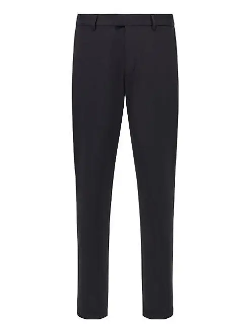 Boggi Milano Tapered-leg Woven Trousers - Navy Blue
