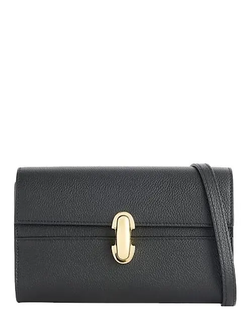 Savette Symmetry Small Leather Shoulder Bag - Black