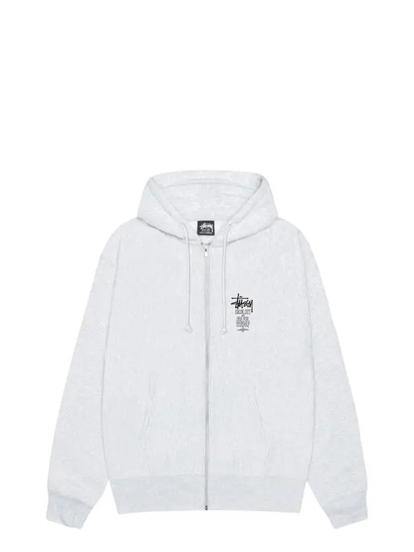 StÜssy Swim Out Zip Hoodie - Grey