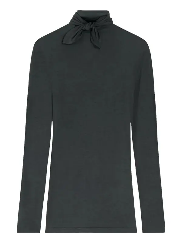 LEMAIRE Foulard Top With Patchs - Black