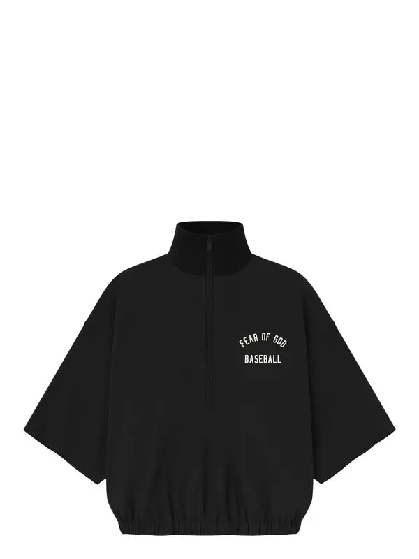 Fear Of God Mlb 3/4 Sleeve Half Zip Jacket - Black