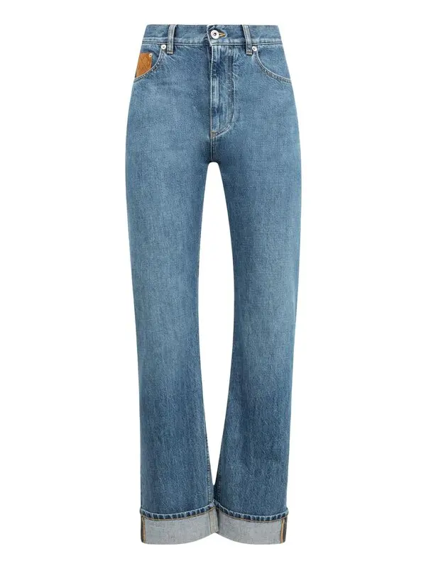 Bottega Veneta Vintage Indigo Straight Leg Jeans - Blue