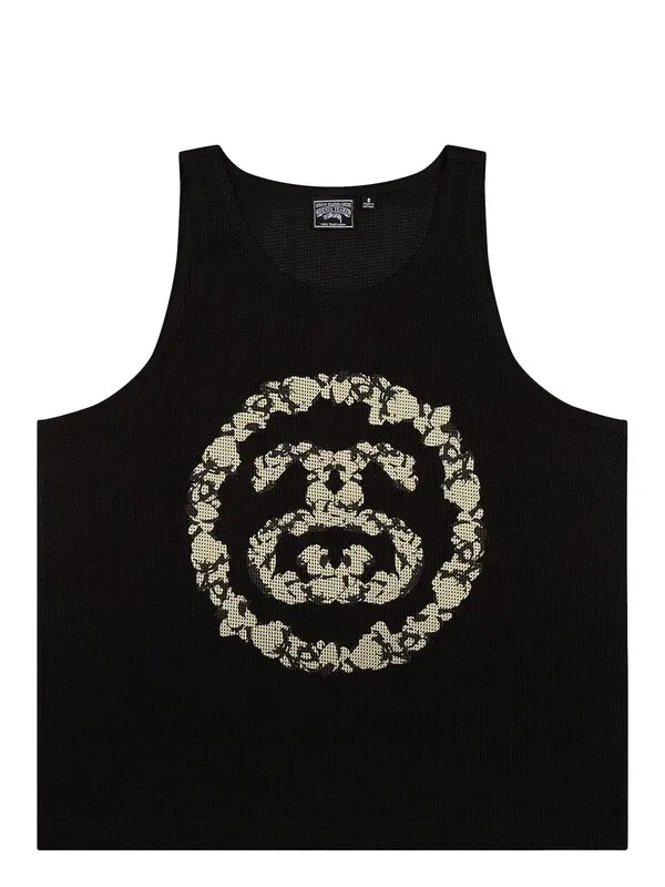 DENIM TEARS X Stussy Double S Wreath Gym Tank - Black