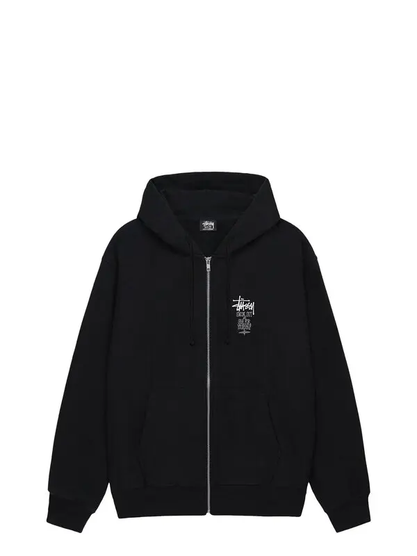 StÜssy Swim Out Zip Hoodie - Black