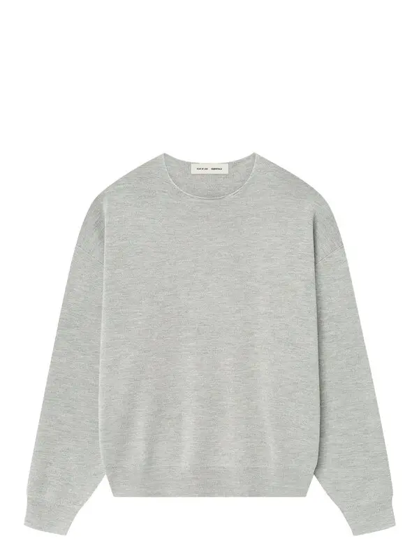 Fear Of God Merino Long Sleeve Crewneck Sweater - Grey