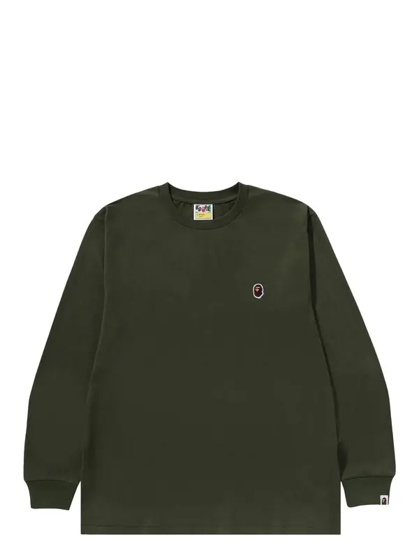 A BATHING APE One Point Long-sleeve Tee - Green