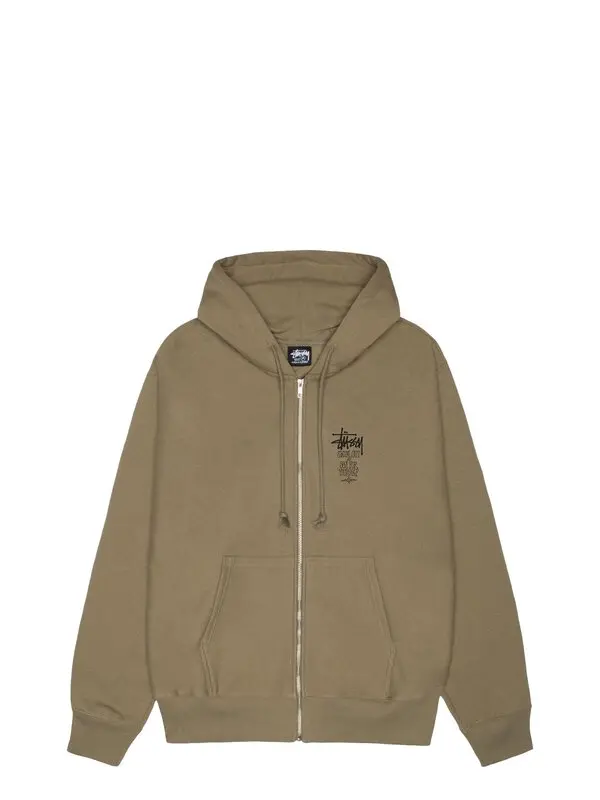 StÜssy Swim Out Zip Hoodie - Tan
