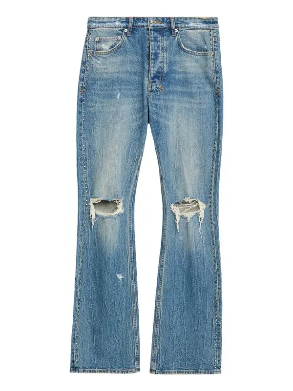 Ksubi Bronko Texas Studded Bootcut Jeans - Blue