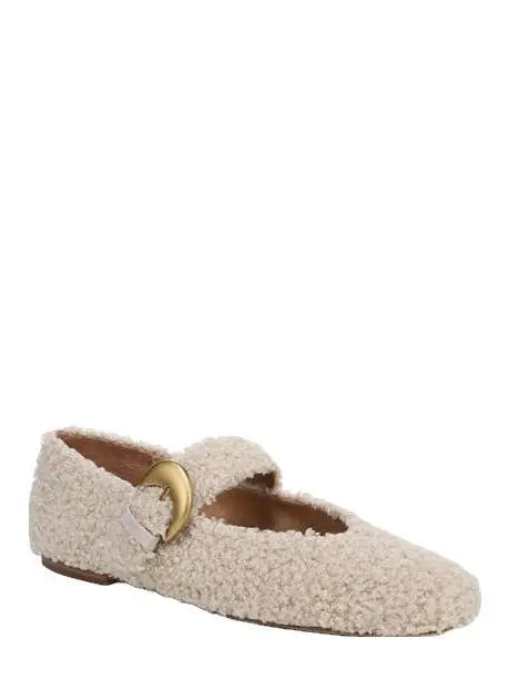 CIRCUS NY BY SAM EDELMAN Bella Faux Shearling Mary Jane Flat - Natural