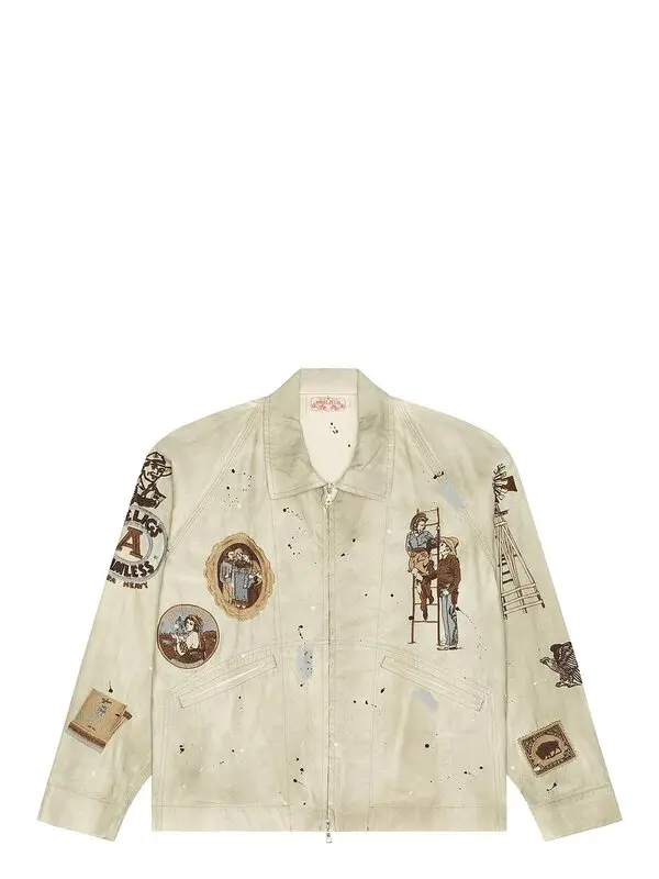 SAMUEL ZELIG Western Zip Jacket - White
