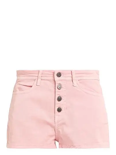Guess Regular Fit Gabardine Shorts - Pink