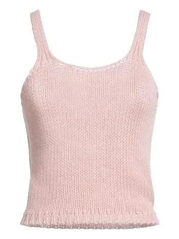 VICOLO Knitted Crop Top - Pink