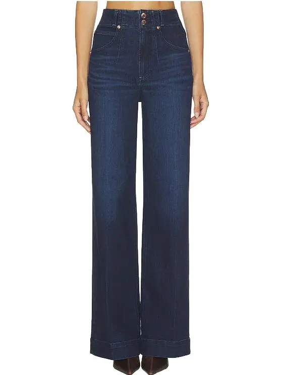 PISTOLA Lana Double Button Wide Leg Jeans - Startstruck