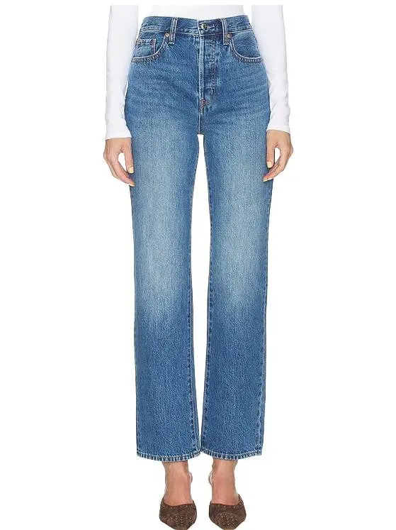 PISTOLA Cassie Super High Rise Straight Jeans - Capri
