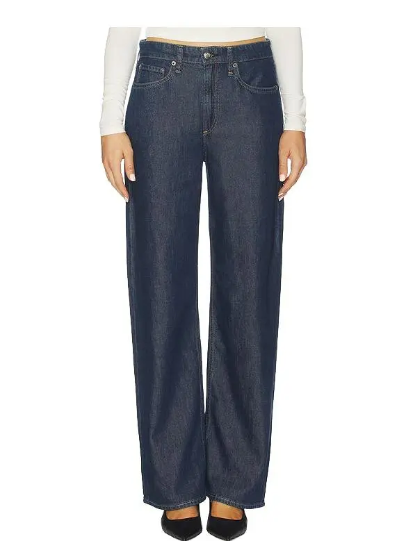 Rag & Bone Featherweight Logan Wide Leg Jeans - Wellbrook