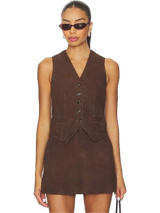 Giuseppe Di Morabito Suede Top - Brown