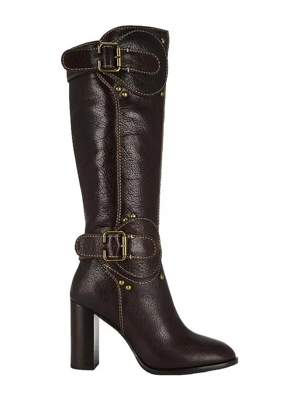 Jeffrey Campbell Chantel Boots - Brown Crinkle & Bronze