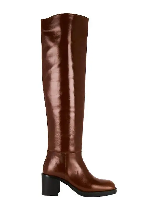 Jeffrey Campbell Vinyl Boot - Tan