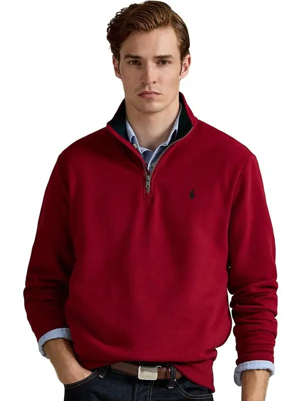 Ralph Lauren The Rl Fleece Quarter-zip Sweatshirt - Holiday Red