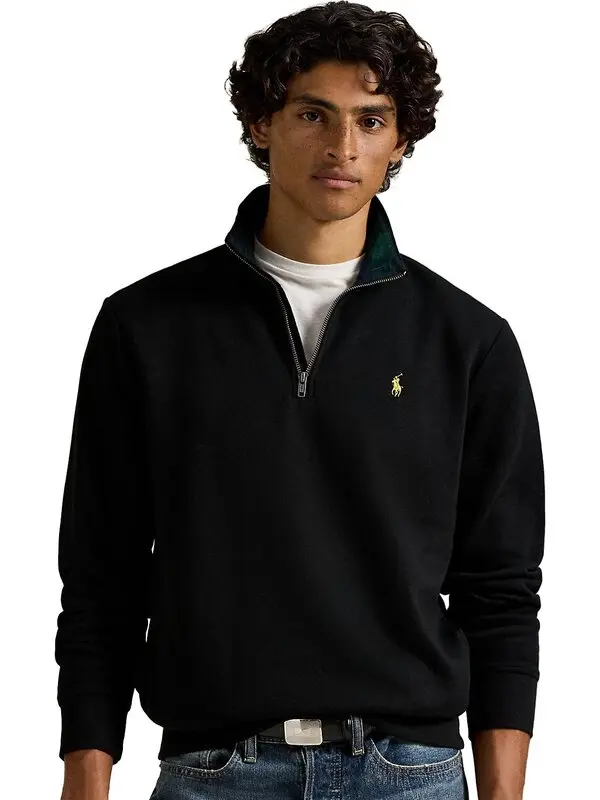 Ralph Lauren The Rl Fleece Quarter-zip Sweatshirt - Polo Black