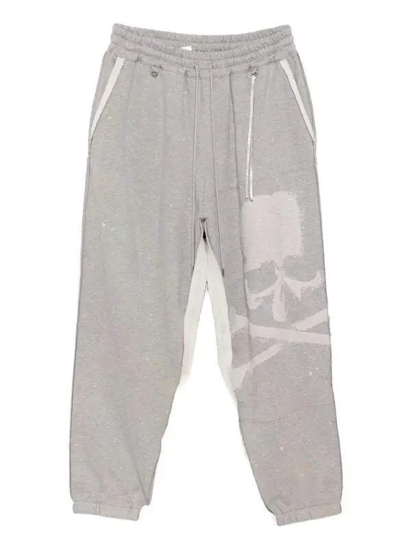 MASTERMIND WORLD Logo-embroidered Track Trousers - Grey