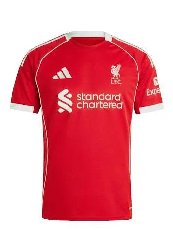 Adidas Liverpool Fc 25/26 Home Jersey 42u - Strawberry Red/soccr/lvp