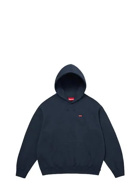 Supreme Small Box Hooded Sweatshirt - Navy Blue