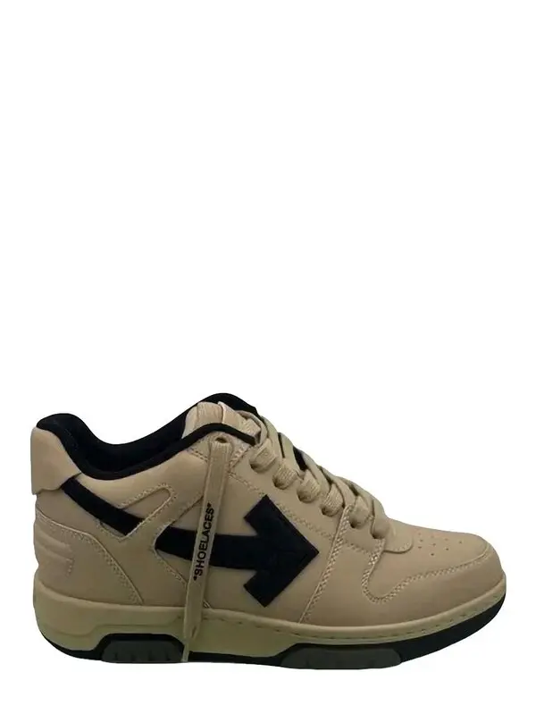 Off-White Out Of Office Ooo Low-top Sneakers - Beige/black