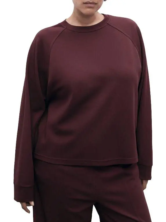 Mango Florida Sweatshirt - Burgundy